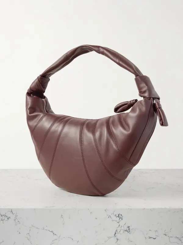 LEMAIRE Fortune Croissant Paneled Leather Shoulder Bag