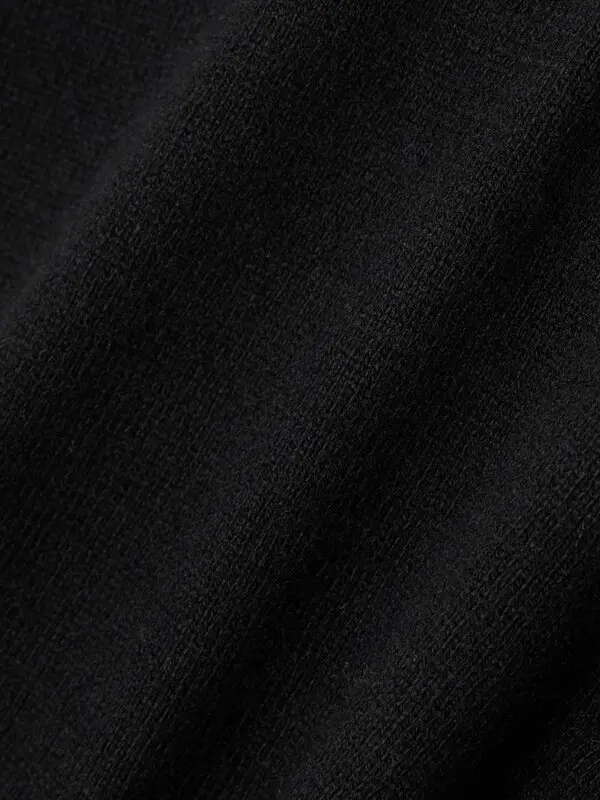 JIL SANDER Cashmere And Cotton-blend Sweater - Black
