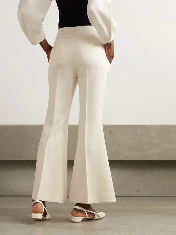 Gabriela Hearst Marsh Flared Wool Pants