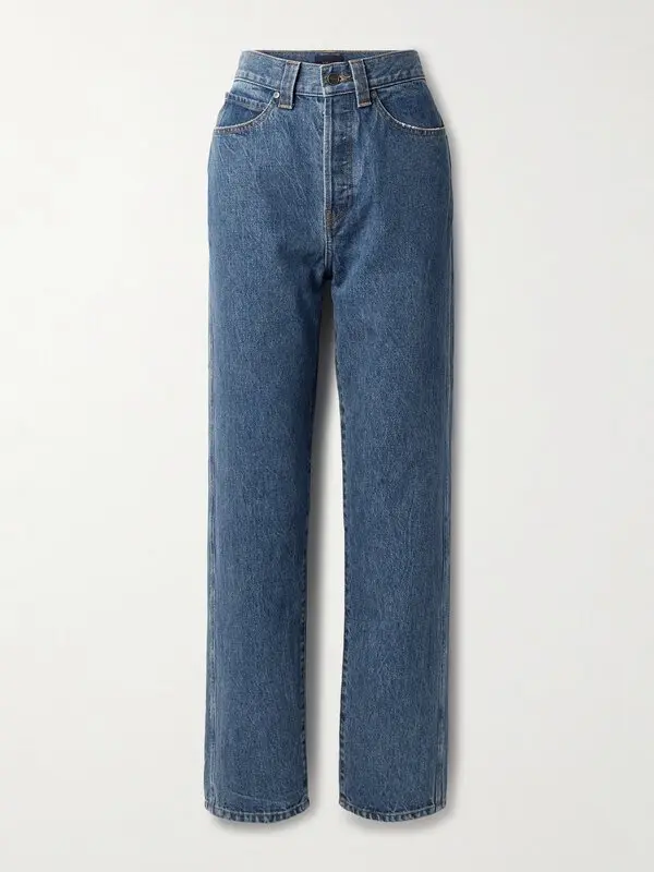 Khaite Corben Low-rise Straight-leg Jeans