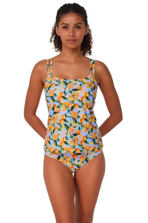 SUNSETS Taylor Tankini Swimsuit Top D Cup - Clementine