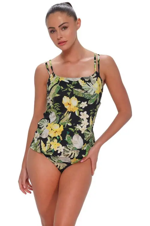 SUNSETS Taylor Tankini Swimsuit Top D Cup - Night Bloom