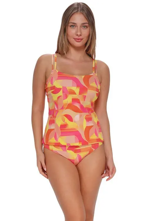 SUNSETS Taylor Tankini Swimsuit Top Dd Cup - Dreamsicle Crepe