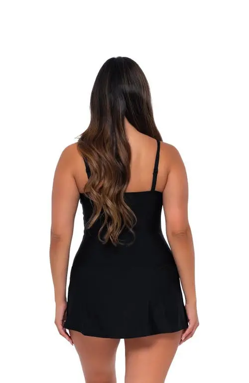 SUNSETS ESCAPE Sienna Swim Dress - Black