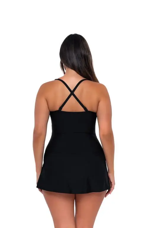 SUNSETS ESCAPE Sienna Swim Dress - Black