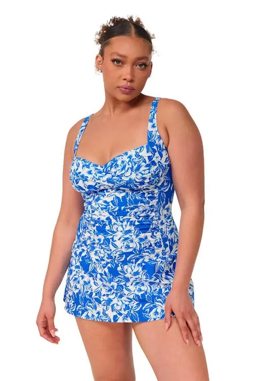 SUNSETS ESCAPE Sienna Swim Dress - Chelsea Petals