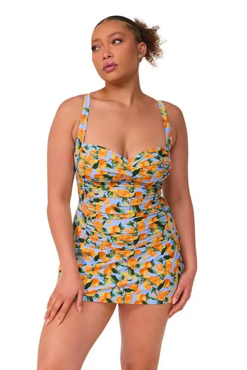 SUNSETS ESCAPE Sienna Swim Dress - Clementine