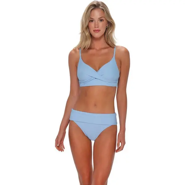 SUNSETS Lyla Bralette Bikini Top - Blue Whisper