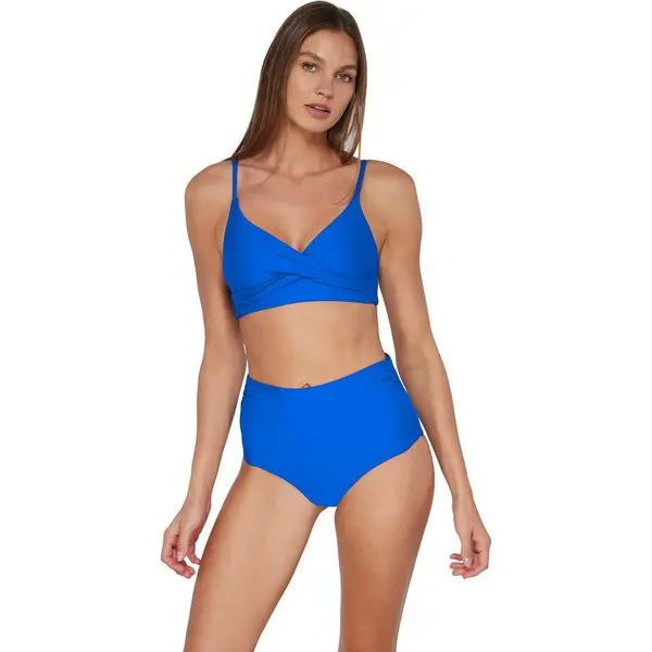 SUNSETS Lyla Bralette Bikini Top - Electric Blue
