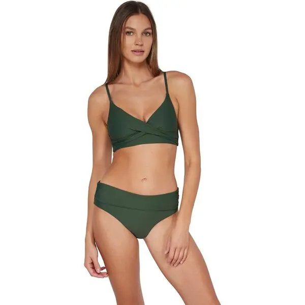 SUNSETS Lyla Bralette Bikini Top - Island Green