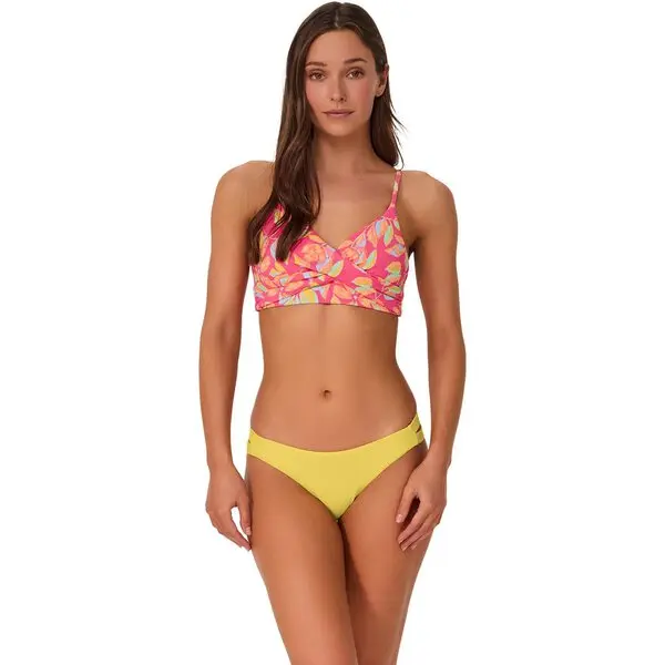 SUNSETS Lyla Bralette Bikini Top - Magic Hour Crepe