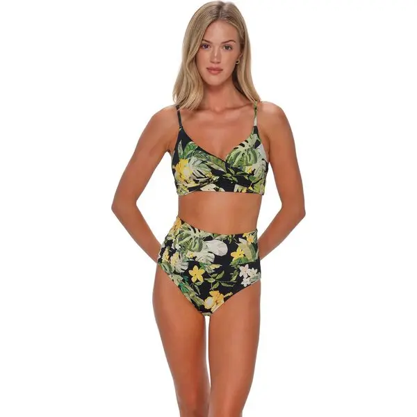 SUNSETS Lyla Bralette Bikini Top - Night Bloom