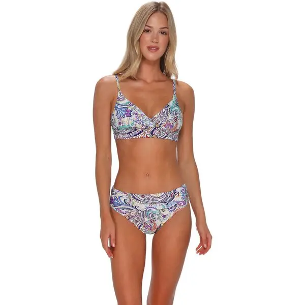 SUNSETS Lyla Bralette Bikini Top - Tide Pool Twist