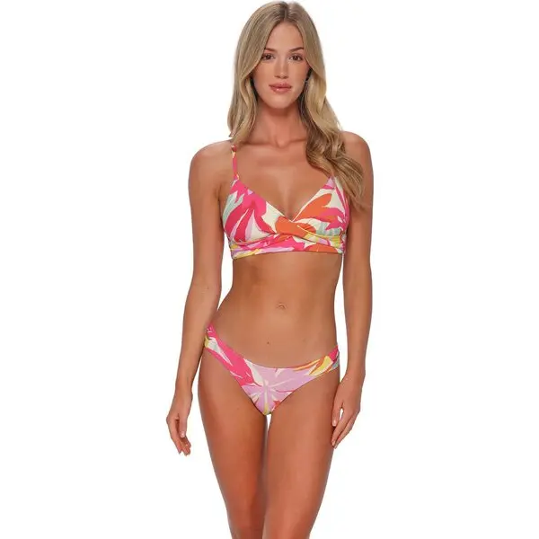 SUNSETS Lyla Bralette Bikini Top - Tropicolor Crepe