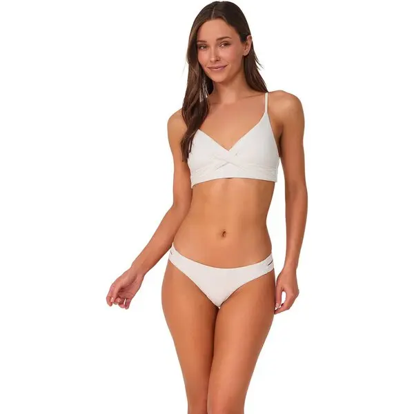 SUNSETS Lyla Bralette Bikini Top - White Lily