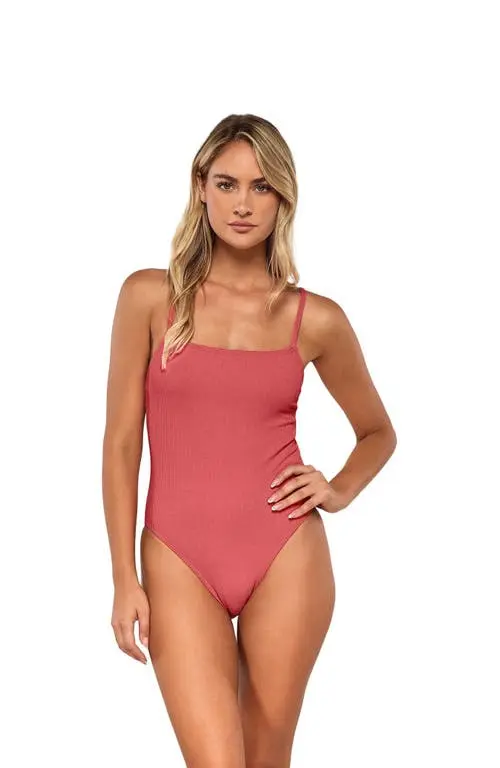 PACIFICA BY SUNSETS Ariel One-piece Swimsuit - Hibiscus Tea