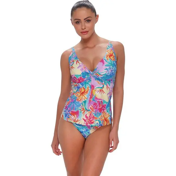 SUNSETS Forever Tankini Swimsuit Top D Cup - Aloha Vista