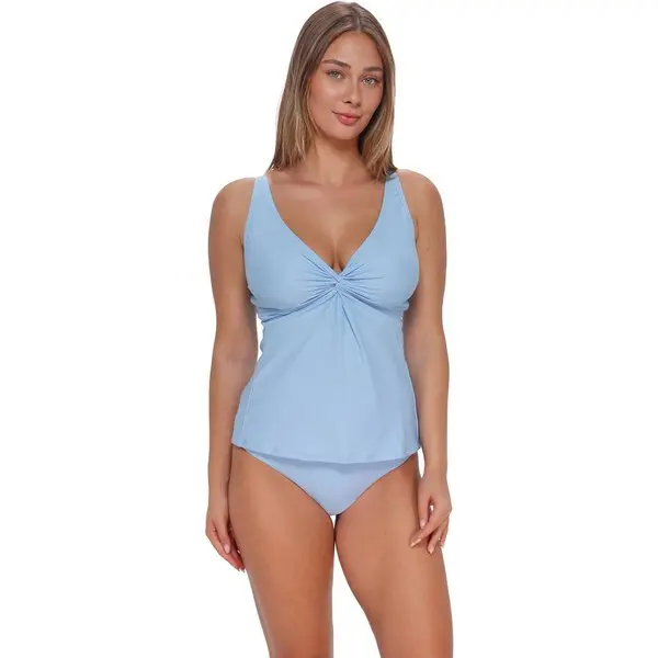 SUNSETS Forever Tankini Swimsuit Top D Cup - Blue Whisper