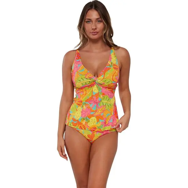 SUNSETS Forever Tankini Swimsuit Top D Cup - Citrus Grove Sandbar Rib