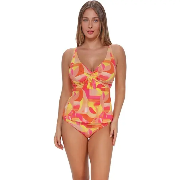 SUNSETS Forever Tankini Swimsuit Top D Cup - Dreamsicle Crepe