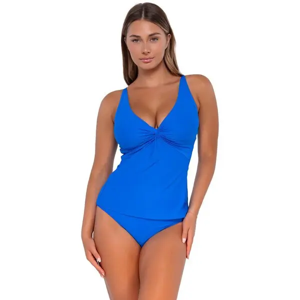 SUNSETS Forever Tankini Swimsuit Top D Cup - Electric Blue