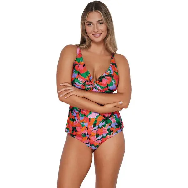 SUNSETS Forever Tankini Swimsuit Top D Cup - Hummingbird Cove