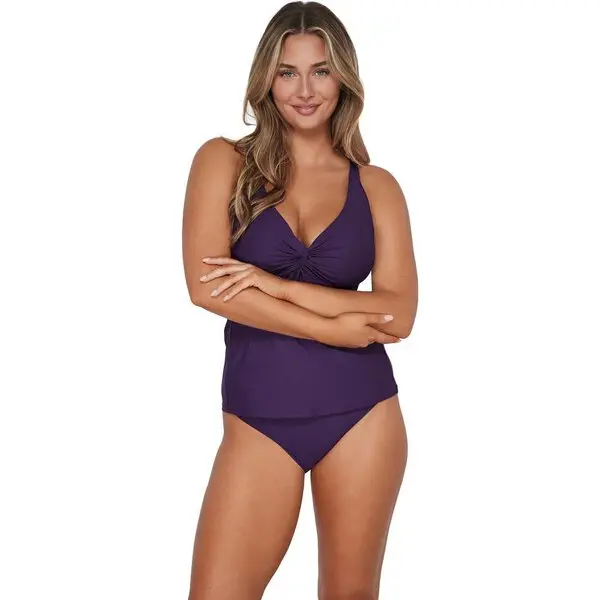 SUNSETS Forever Tankini Swimsuit Top D Cup - Paradise Plum