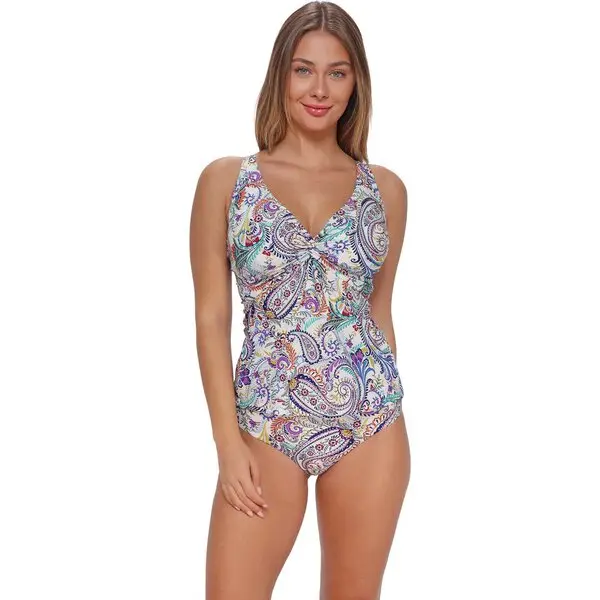 SUNSETS Forever Tankini Swimsuit Top D Cup - Tide Pool Twist