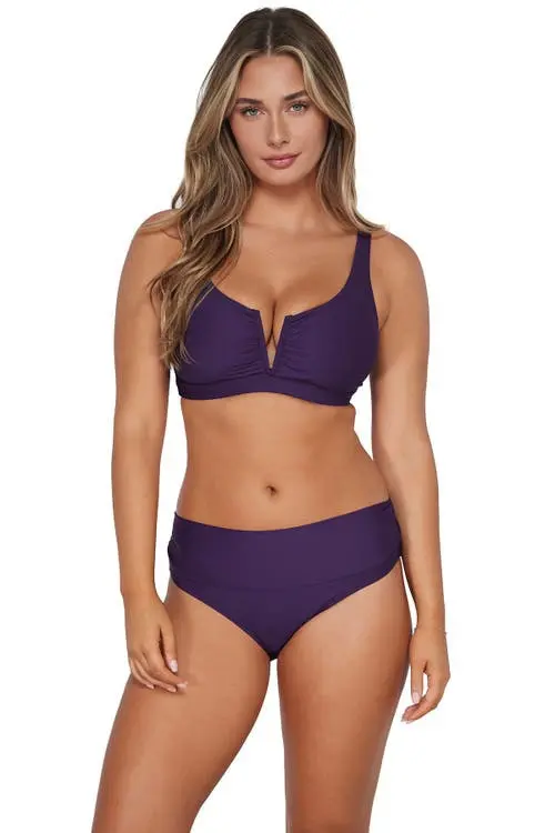 SUNSETS Vienna V-wire Bikini Top - Paradise Plum