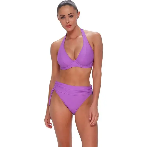 SUNSETS Muse Halter Bikini Top F Cup - Berry Burst