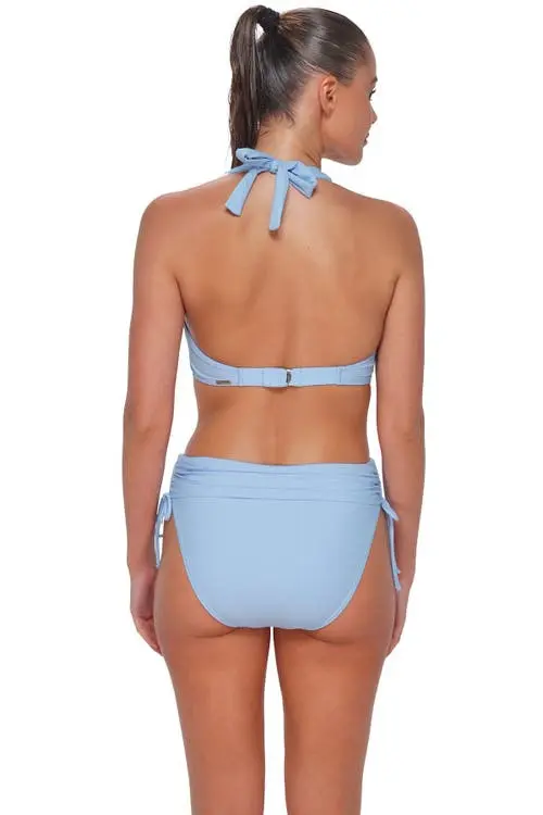 SUNSETS Muse Halter Bikini Top F Cup - Blue Whisper