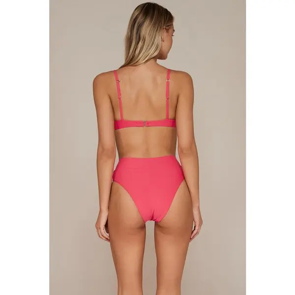 SWIM SYSTEMS Delfina V Front Bikini Bottom - Watermelon