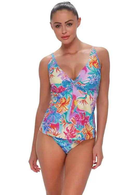 SUNSETS Forever Tankini Swimsuit Top Dd Cup - Aloha Vista
