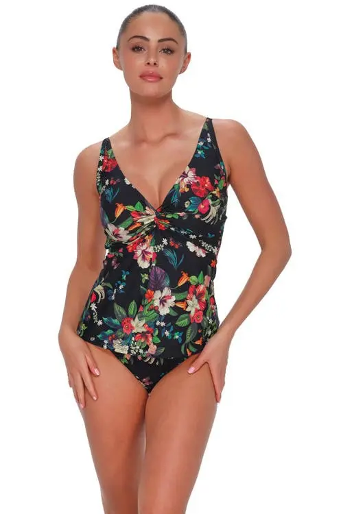 SUNSETS Forever Tankini Swimsuit Top - Fleur Noire