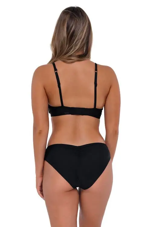 SUNSETS Alana Reversible Hipster Bikini Bottom - Black