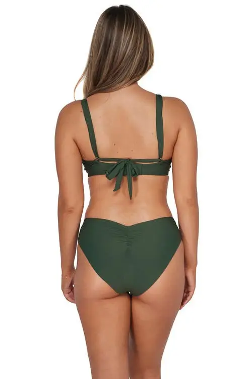 SUNSETS Alana Reversible Hipster Bikini Bottom - Island Green