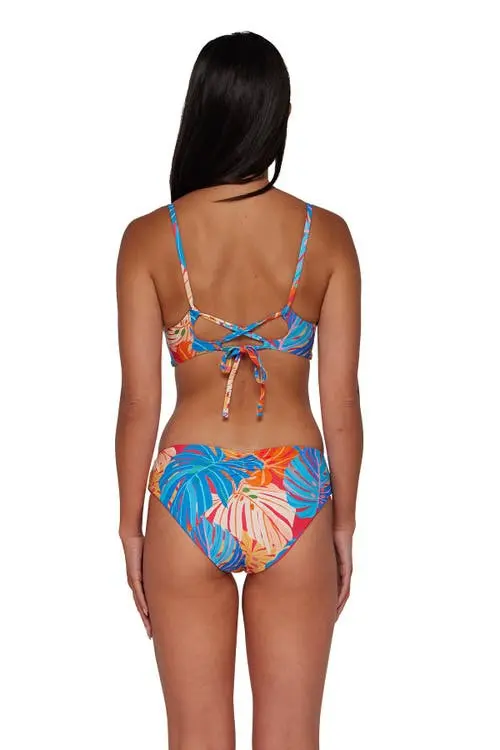 SUNSETS Alana Reversible Hipster Bikini Bottom - Zesty Tropicana