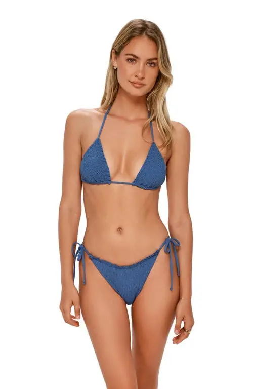 SWIM SYSTEMS Kali Triangle Bikini Top - Desert Sky Lurex
