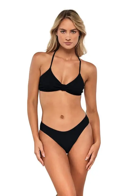 PACIFICA BY SUNSETS Penny Hipster Bikini Bottom - Black Pacifica