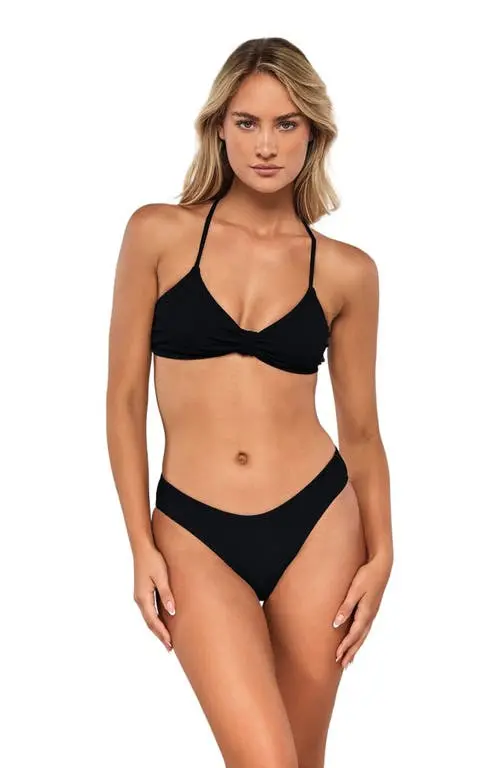 PACIFICA BY SUNSETS Penny Hipster Bikini Bottom - Black Pacifica
