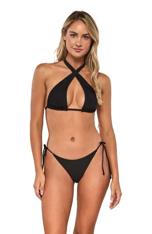 SWIM SYSTEMS Mila Triangle Bikini Top - Black