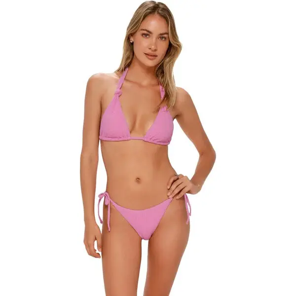 SWIM SYSTEMS Mila Triangle Bikini Top - Cotton Candy Scrunch