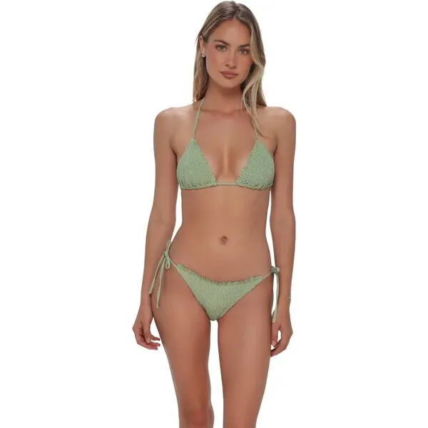 SWIM SYSTEMS Kali Tie Side Bikini Bottom - Aloe Lurex