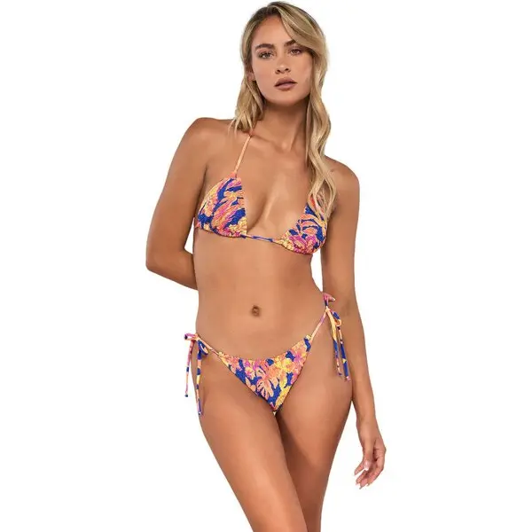 SWIM SYSTEMS Kali Tie Side Bikini Bottom - Royal Tropics