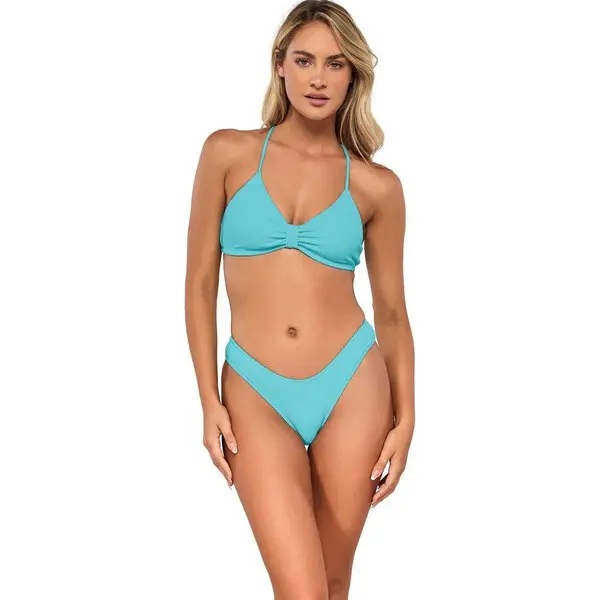 PACIFICA BY SUNSETS Sandy Scoop Bikini Bottom - Pool Party
