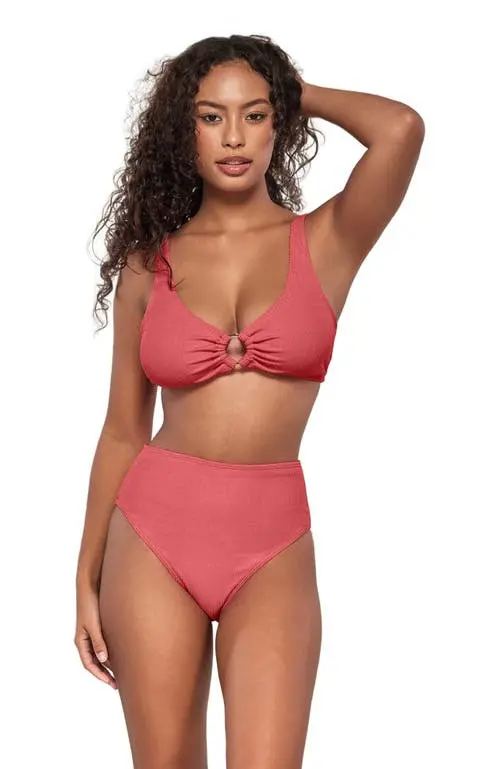 PACIFICA BY SUNSETS Oceana D Cup Bikini Top - Hibiscus Tea