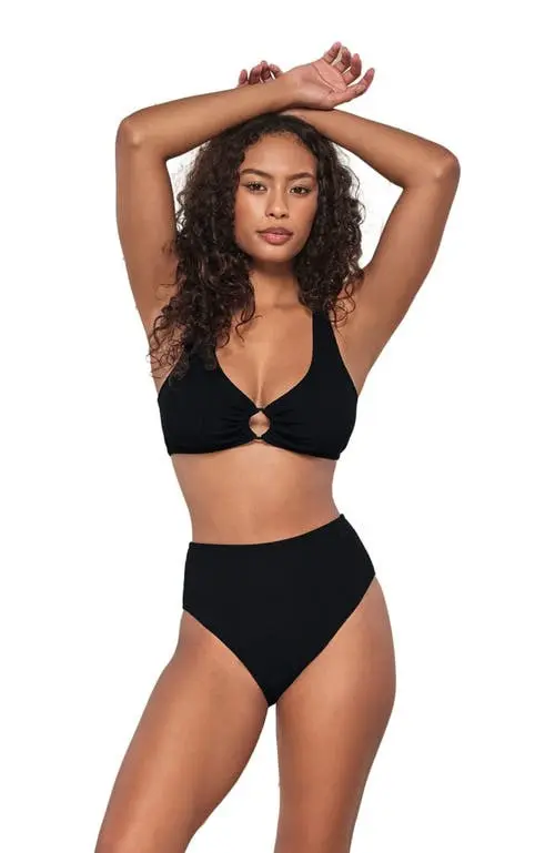 PACIFICA BY SUNSETS Oceana Dd Cup Bikini Top - Black Pacifica