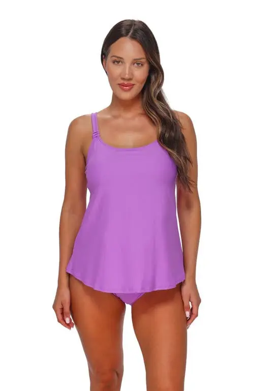 SUNSETS ESCAPE Jenna Tankini Top - Berry Burst