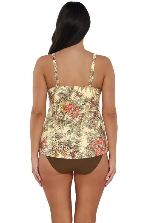 SUNSETS ESCAPE Jenna Tankini Top - Island Spice