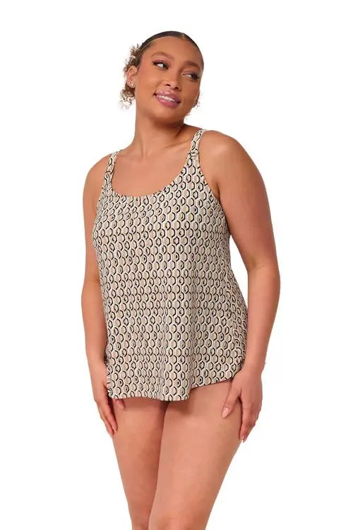 SUNSETS ESCAPE Jenna Tankini Top - Sand Drift